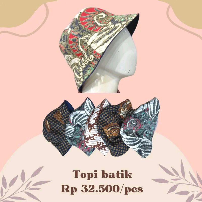Jual TOPI BULAT MOTIF BATIK BAHAN HALUS | Shopee Indonesia