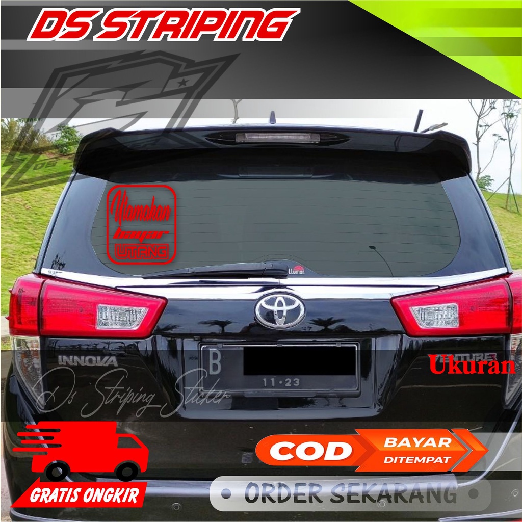 Jual SS CT-180 Cutting Stiker kata - kata Utamakan Bayar Utang sticker ...