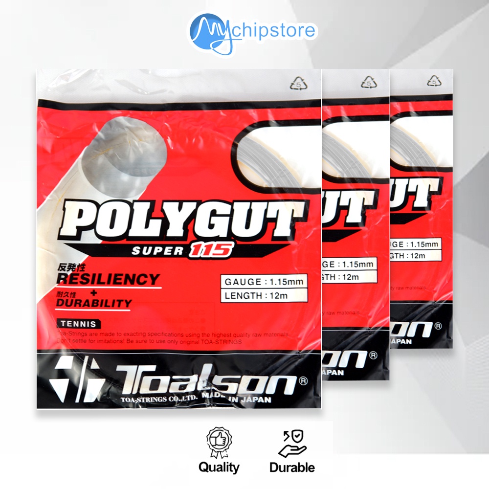 Jual Senar Raket Tenis Lapangan Berkualitas Original TOALSON POLYGUT ...