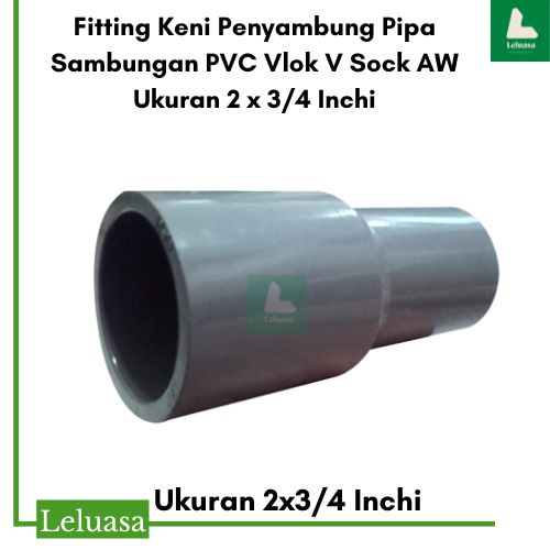 Jual Fitting Keni Penyambung Pipa Sambungan PVC Vlok V Sock AW Ukuran 2 ...