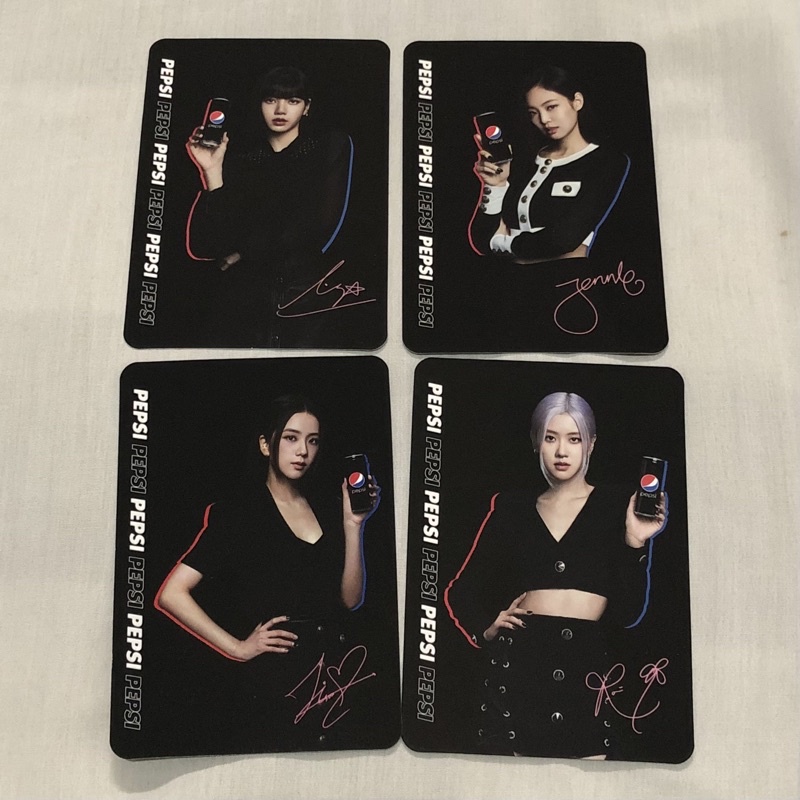 Jual BLACKPINK PEPSI OFFICIAL PHOTOCARD jisoo jennie rose lisa | Shopee ...