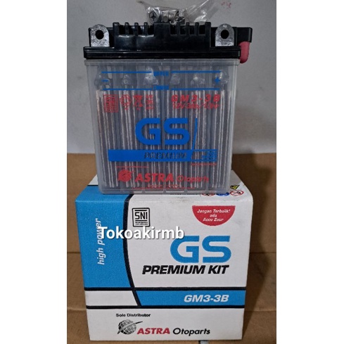 Jual Aki gm3 gs astra khusus Rx-king/new,Ninja R 2 tak,(12V/3ah) ,dimensi = (9,5x5,5x11) gs ...