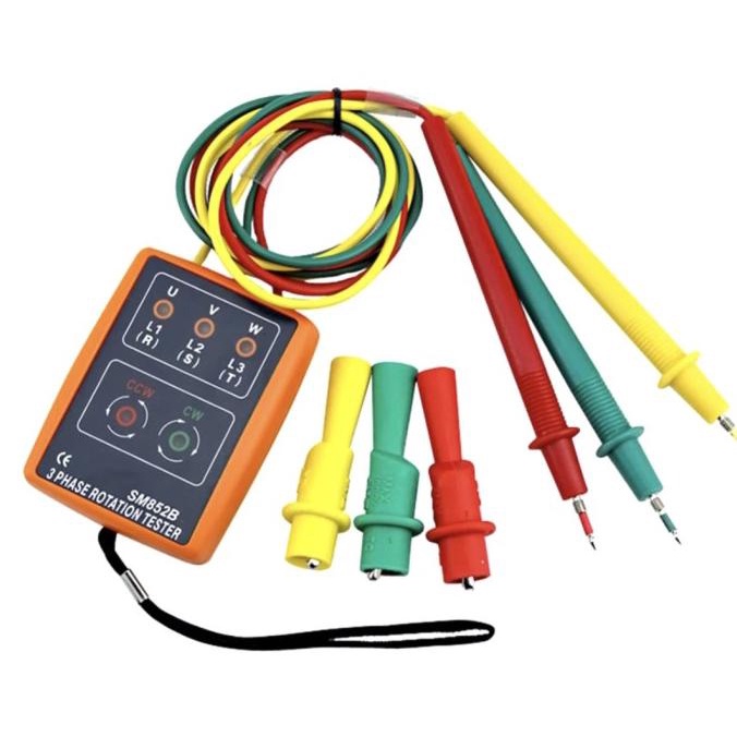 Jual SM852B Digital 3 Three Phase Sequence Rotation Indicator Tester ...