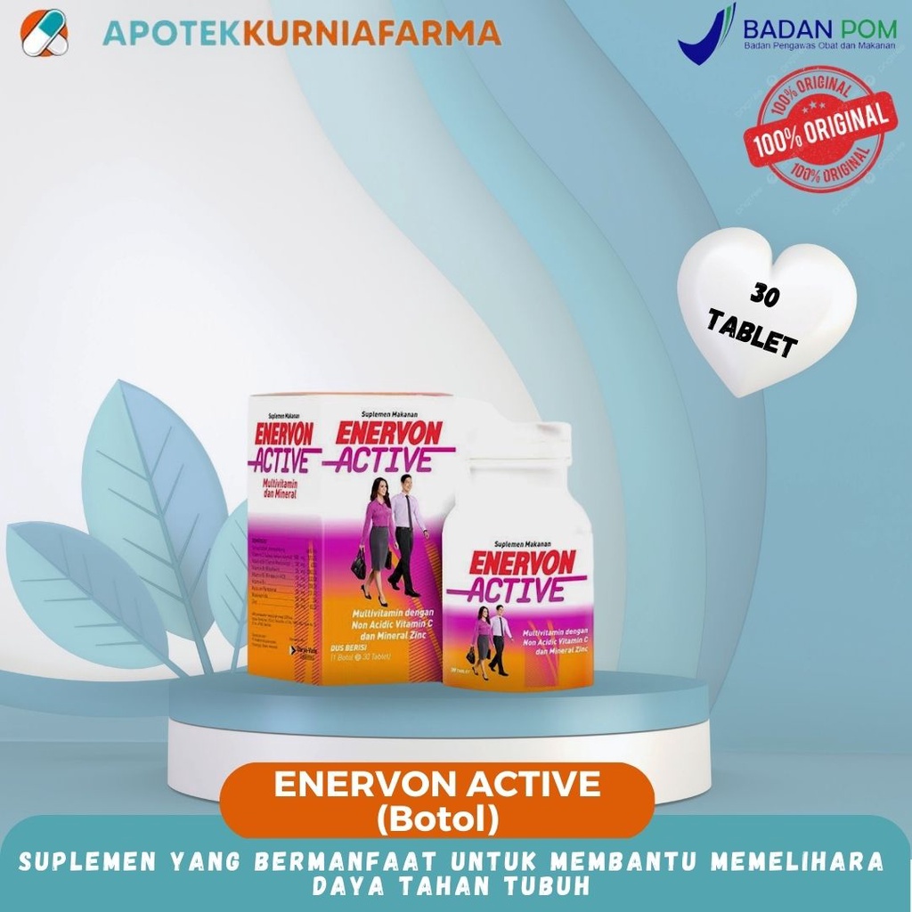 Jual Enervon Active Multivitamin Menjaga Daya Tahan Tubuh 30 Tablet ...