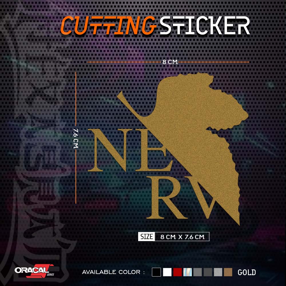 Jual Cutting Sticker Neon Genesis Evangelion Nerv Logo | Stiker Cutting ...