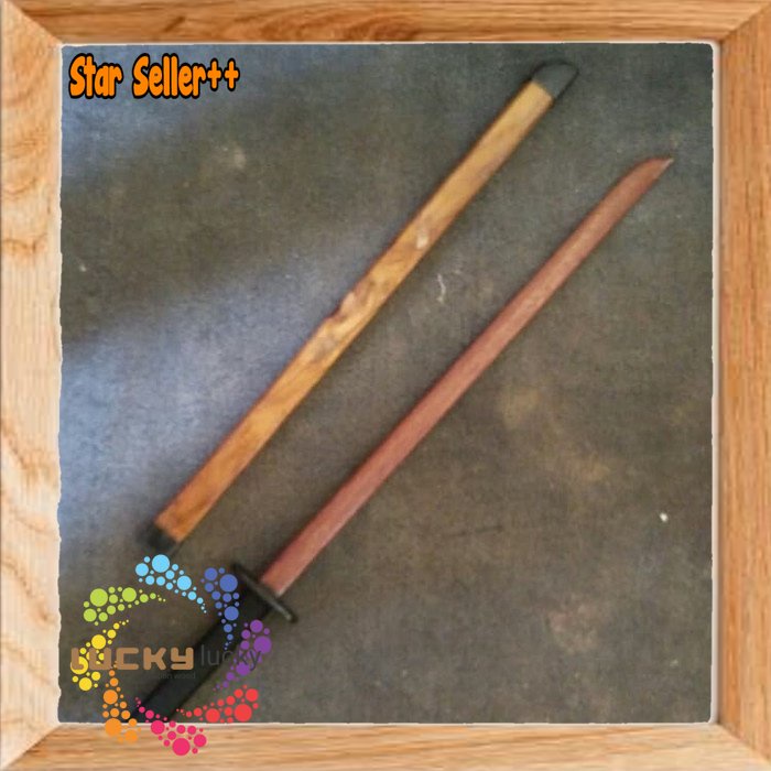 Jual mainan pedang jayu plus sarung( katana bokken sword) | Shopee ...