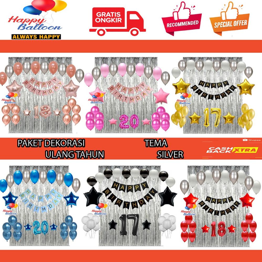 Jual Paket Dekorasi Ulang Tahun Tema Silver | Paket Ultah Murah ...