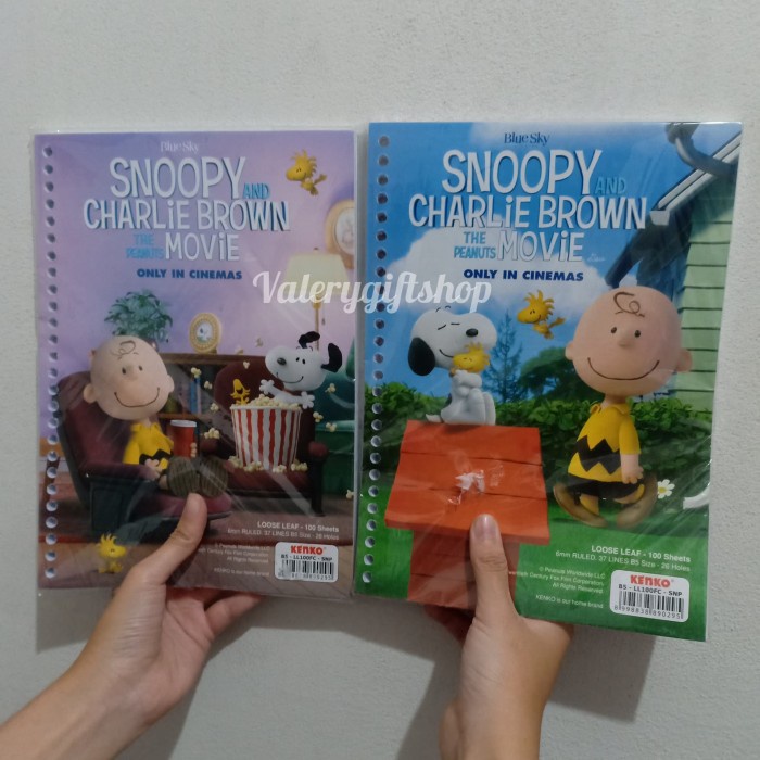 Jual ] Isi Binder Loose Leaf Karakter Snoopy Charlie Brown Peanuts Size ...