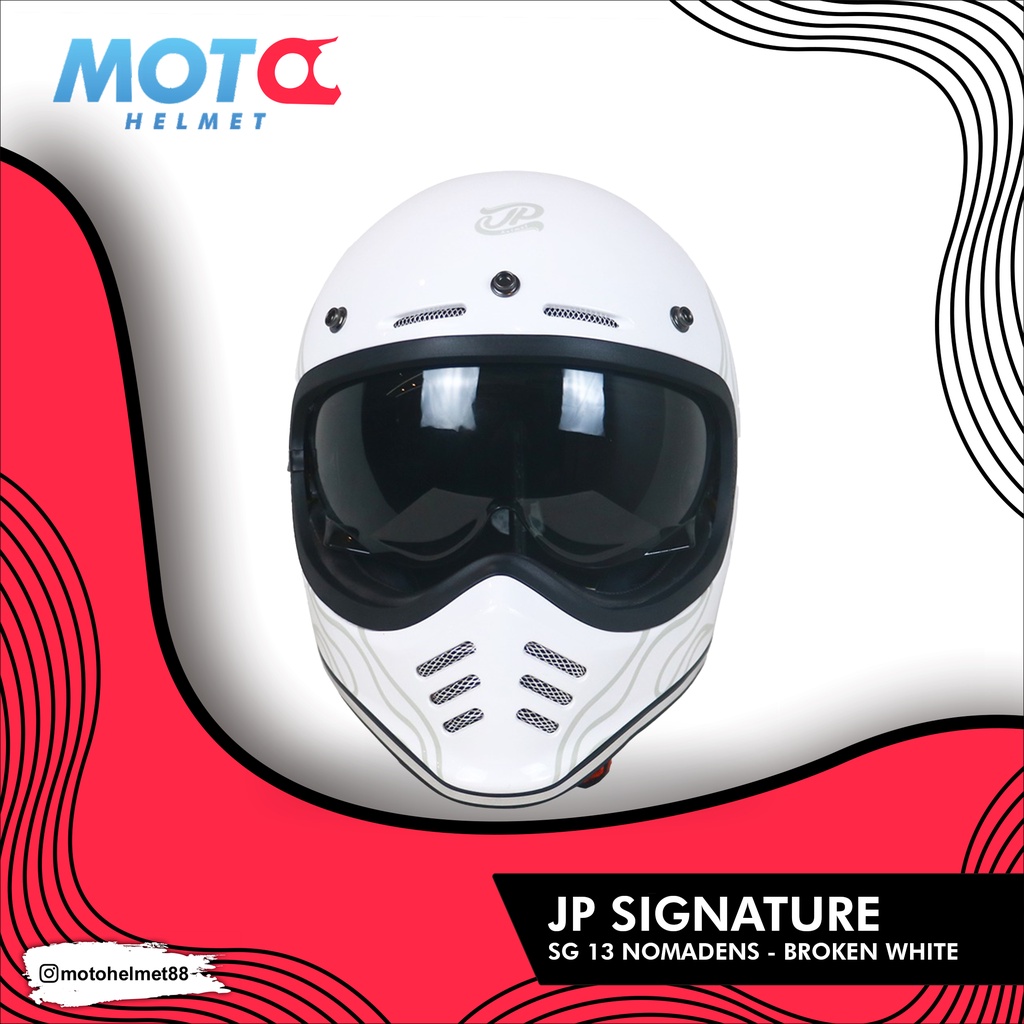 Jual Helm JP Retro Signature SG 13 - Nomadens | Shopee Indonesia