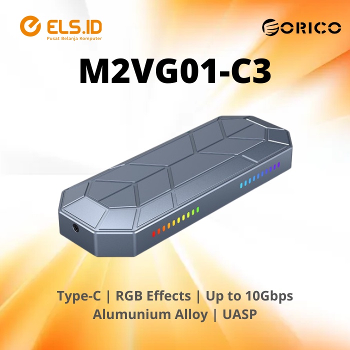 Jual Casing SSD NVMe Orico M2VG01-C3 RGB Effects | Shopee Indonesia