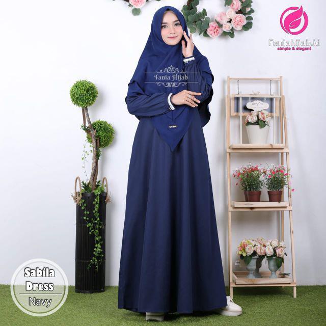 Jual Grosir Gamis Polos Hitam Bahan Adem Remaja Simple Elegan / Gamis ...