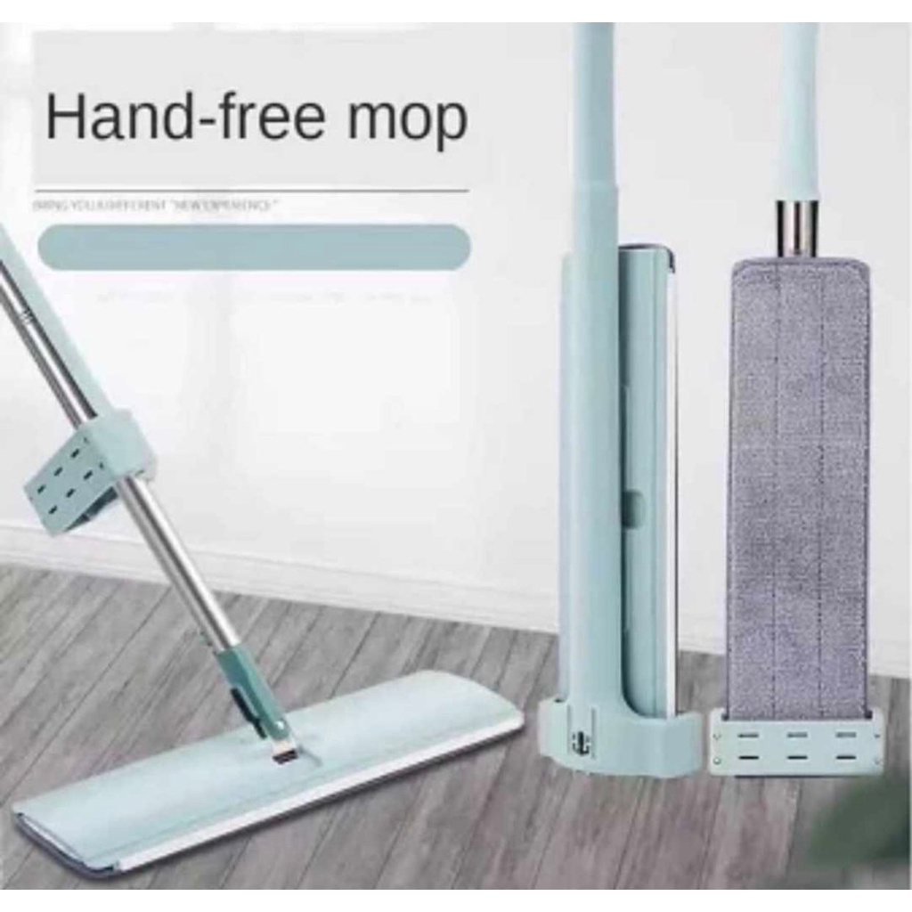 Jual Alat Pel Lantai Flat Mop Pel Tarik Praktis Ultra Mop Hand Free ...