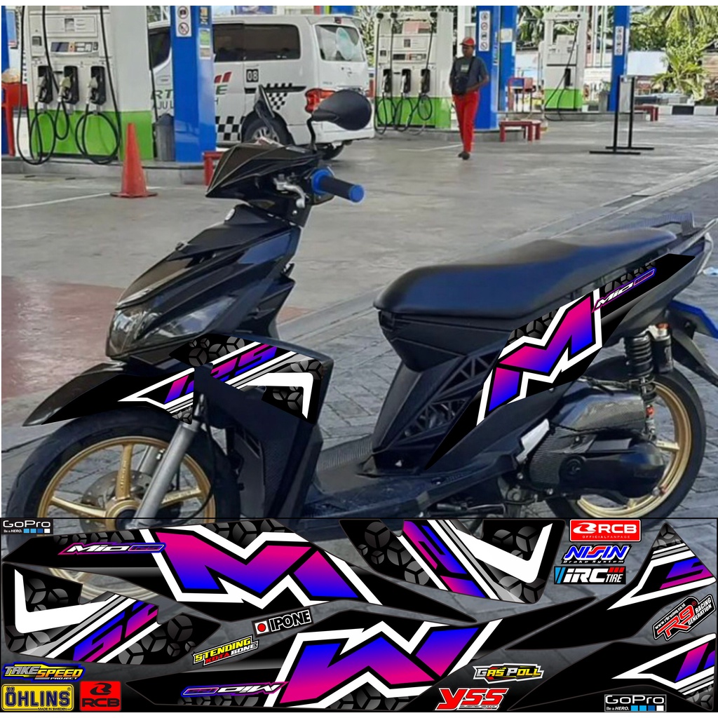 Jual STIKER STRIPING MIO M3 / STRIPING MIO Z - STICKER MOTOR YAMAHA MIO ...