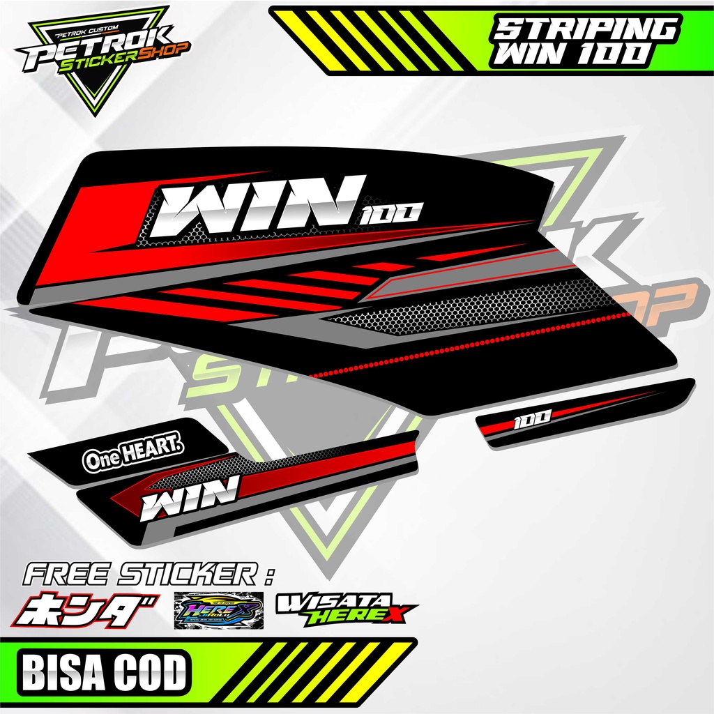 Jual STRIPING VARIASI HONDA WIN 100 / STICKER LIST MOTOR WIN 100 ...