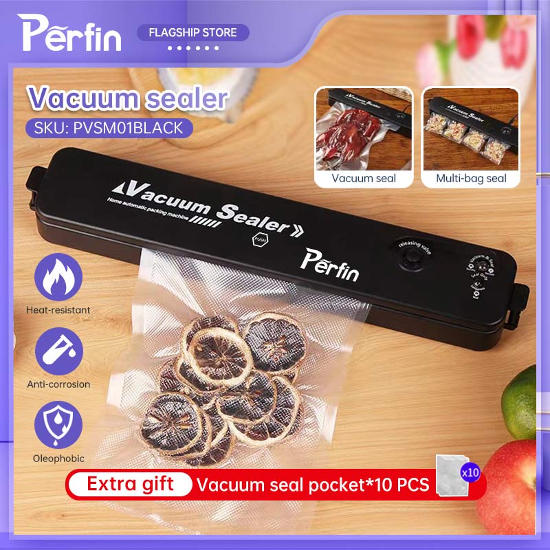 Jual Perfin PVSM01BLACK Vacuum Sealer Makanan Food Packing Machine Tas ...
