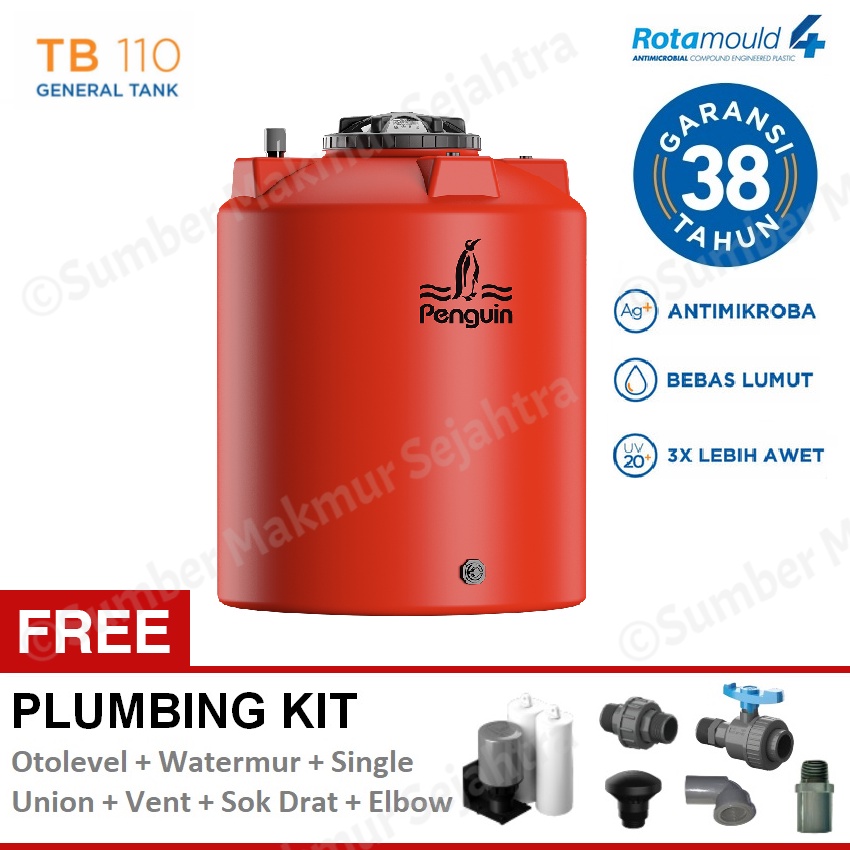 Jual Toren Air 1000 Liter Penguin / Tandon Air / Tangki Air - TB 110 ...