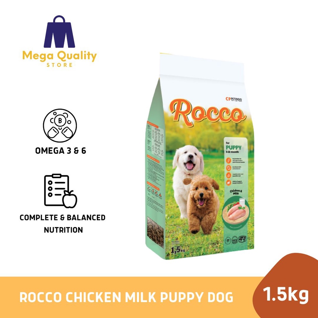 Jual Rocco Chicken Milk Puppy Dog Food Freshpack 1.5kg | Shopee Indonesia