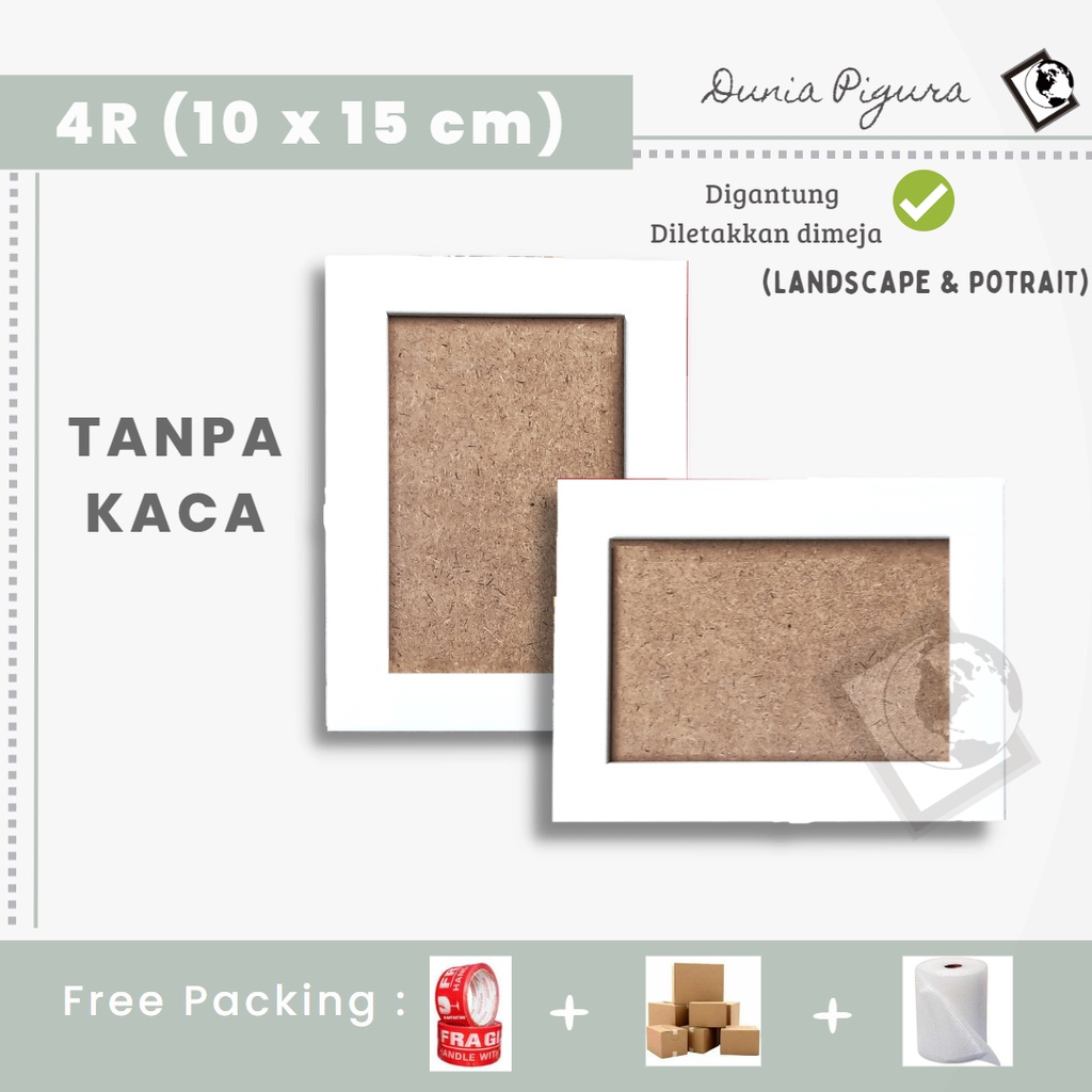 Jual Bingkai Foto 4R (10x15cm) TANPA KACA Minimalis GROSIR / Frame Foto ...