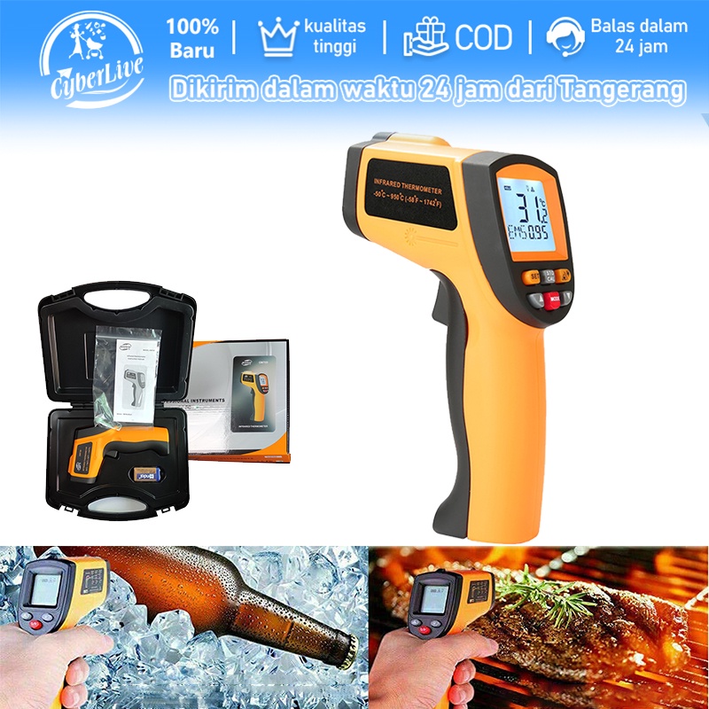 Jual Digital Infrared Thermometer Industri - 50 ° C ~ 950 ° C Infrared ...