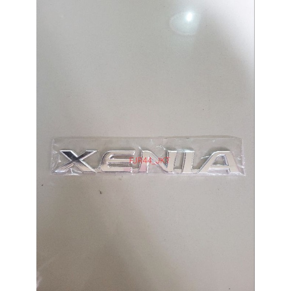 Jual emblem logo tulisan xenia all new/ emblem xenia old/ emblem xi li ...