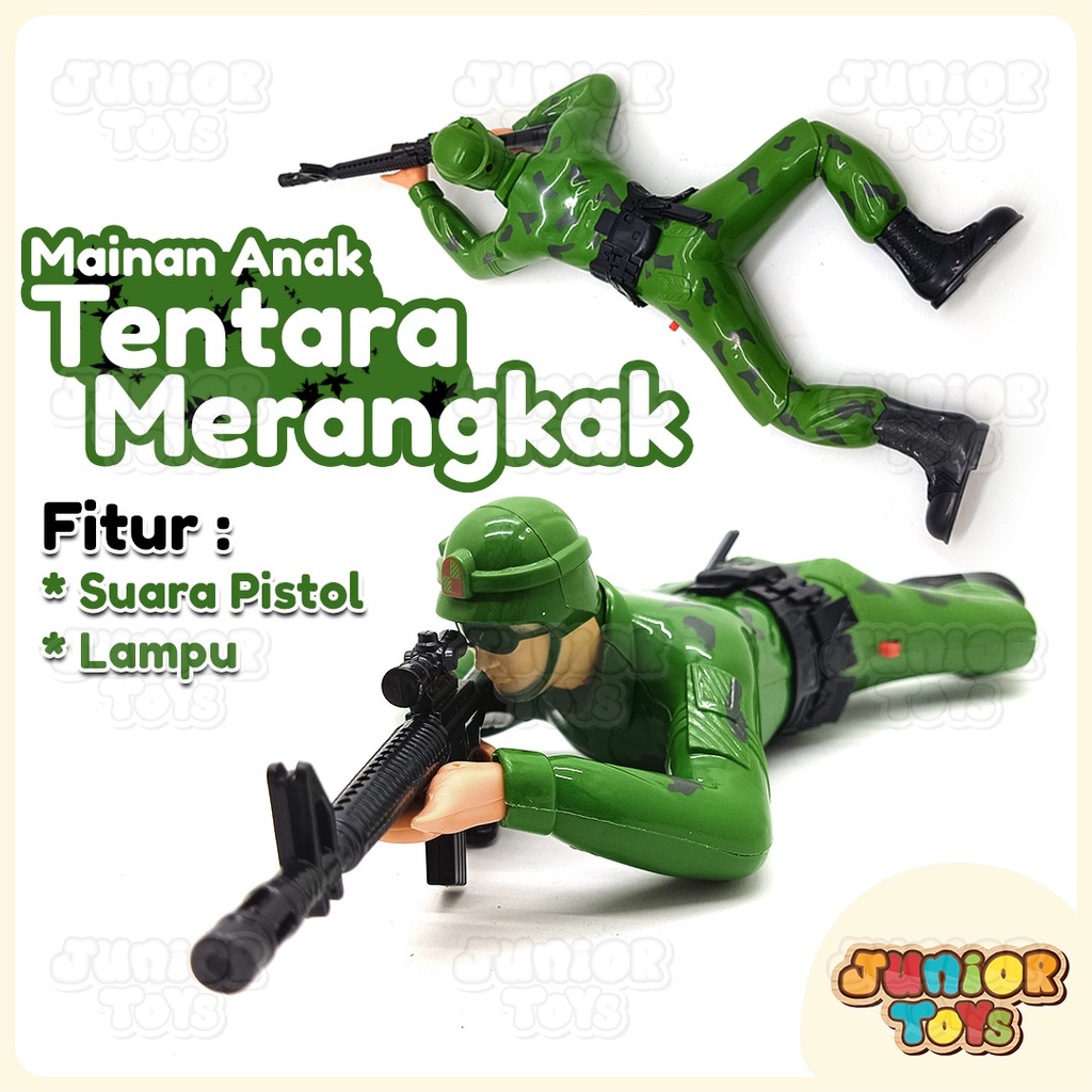 Jual Mainan Tentara Merayap Merangkak Jalan Bunyi Suara Permainan Anak ...
