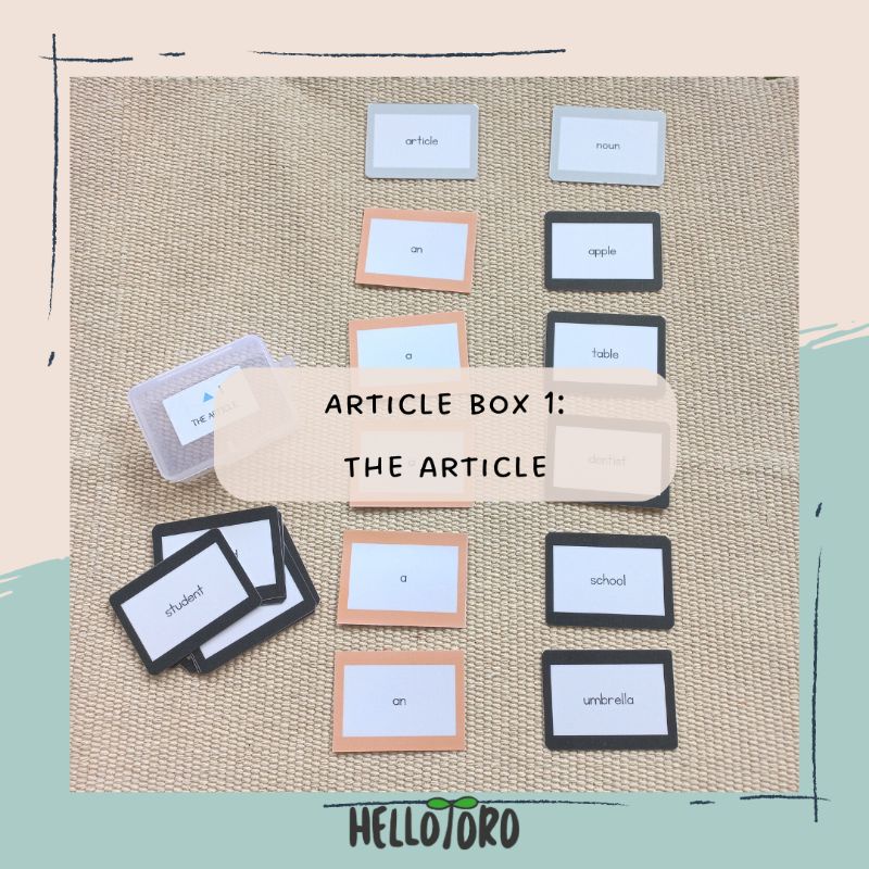 Jual Montessori Grammar Boxes - Article | Shopee Indonesia