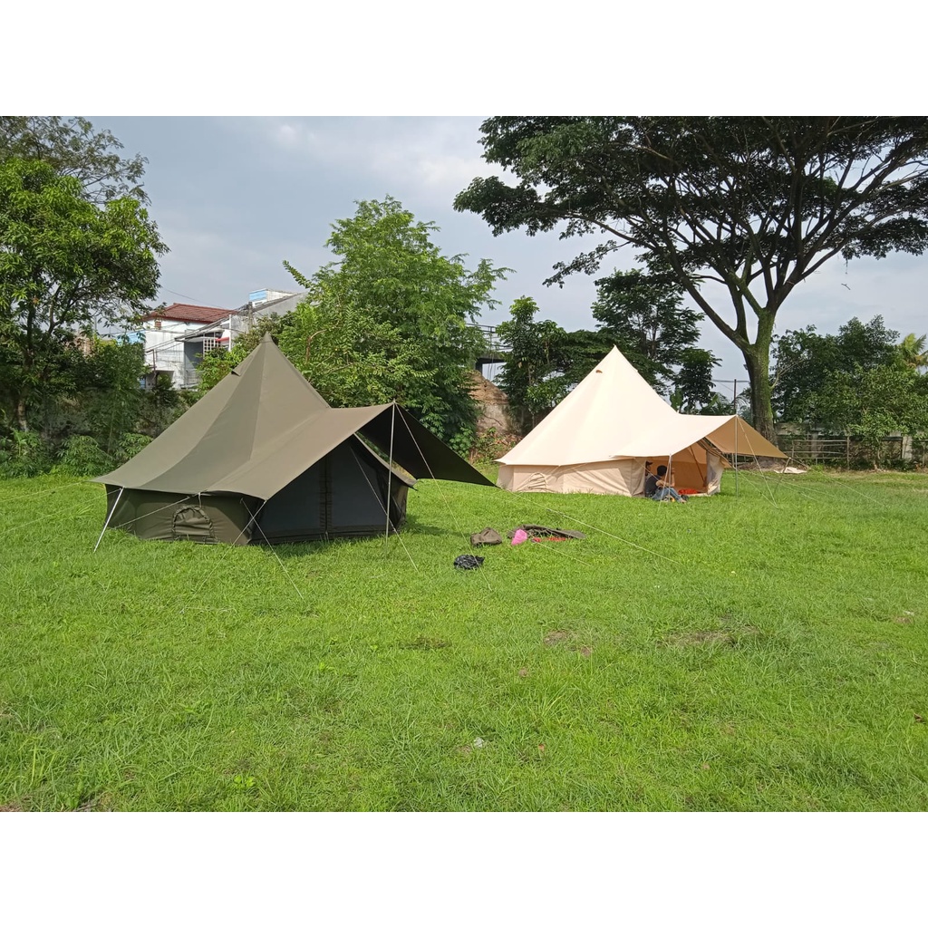 Jual Tenda glamping safari diameter 4 meter | Tenda safari camp ...