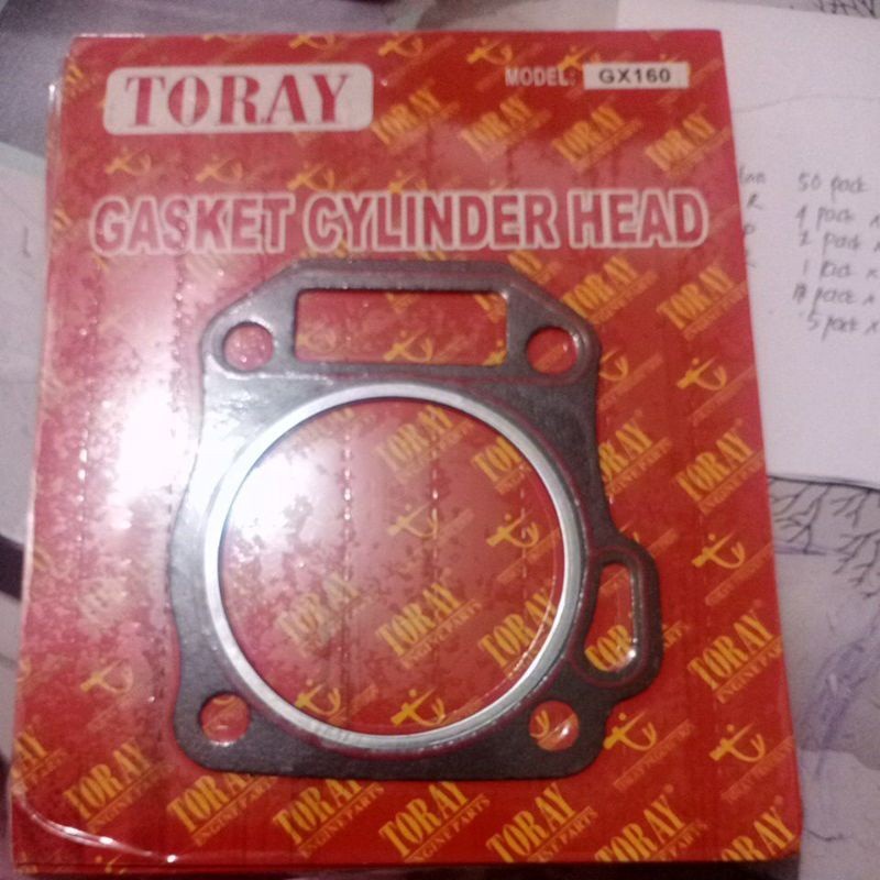 Jual PAKING HEAD GX160 PACKING KOP CYLINDER HEAD MESIN GX160 | Shopee ...