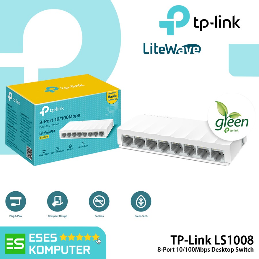 Jual Switch Hub TP-Link LiteWave LS1008 8-Port 10/100Mbps Desktop ...