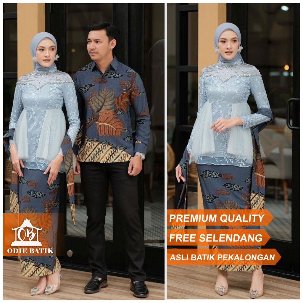 Jual OUTFIT COUPLE BAJU KONDANGAN LEBARAN BATIK COUPLE TERBARU KEMEJA ...