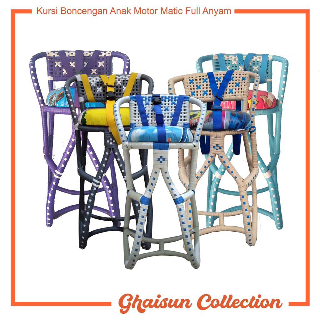 Jual [ COD ] Kursi Boncengan Motor Matic FULL ANYAM / LILIT SABUK ...
