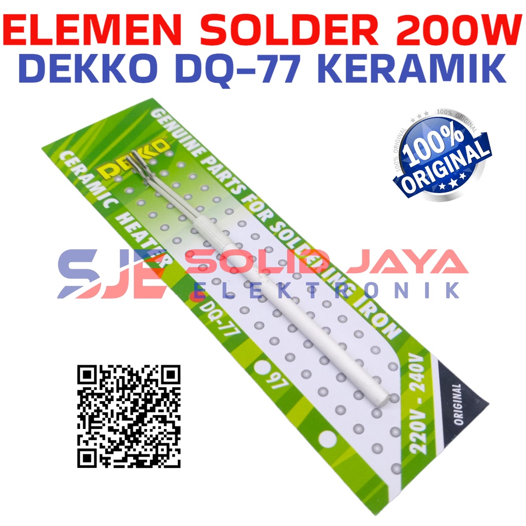 Jual ELEMEN SOLDER DEKKO TEMBAK 200W DQ-77 DQ77 DQ 77 ELEMENT KAPUR ...