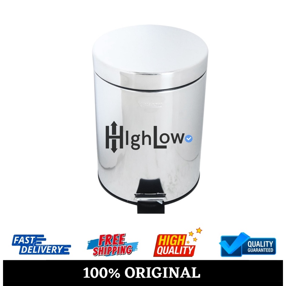 Jual KRISBOW TEMPAT SAMPAH INJAK PEDAL SOFT CLOSE 5 LTR - PUTIH | Shopee Indonesia