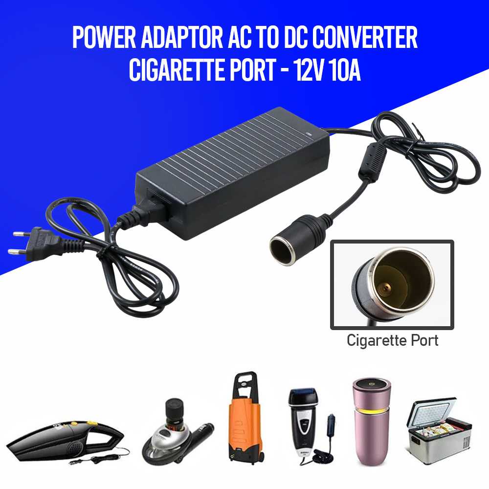 Jual Adaptor Lighter 12v 5A 8A 9A 10A Converter Konverter 220V AC To ...