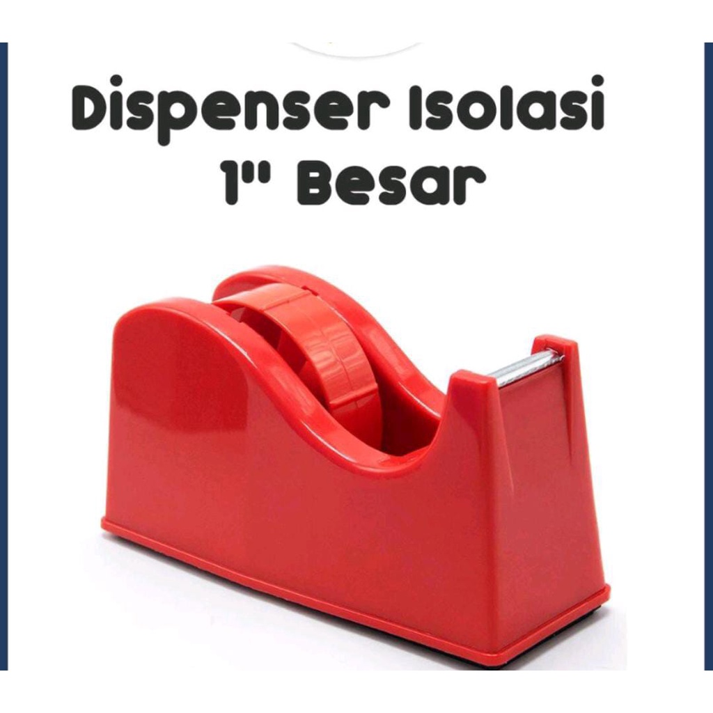 Jual Tape Dispenser Alat Potong Isolasi 1 inch Tempat Solatip Duduk ...