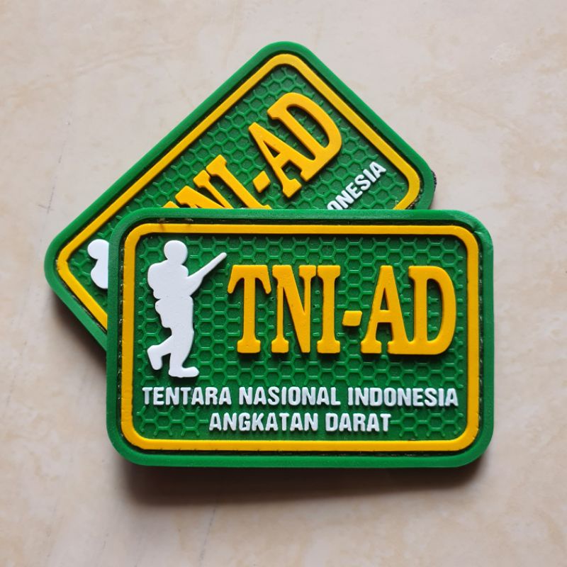 Jual patch rubber logo tni ad - tentara nasional indonesia angkatan ...