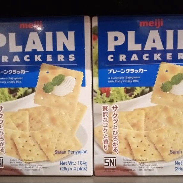 Jual meiji plain crackers 104gr | Shopee Indonesia
