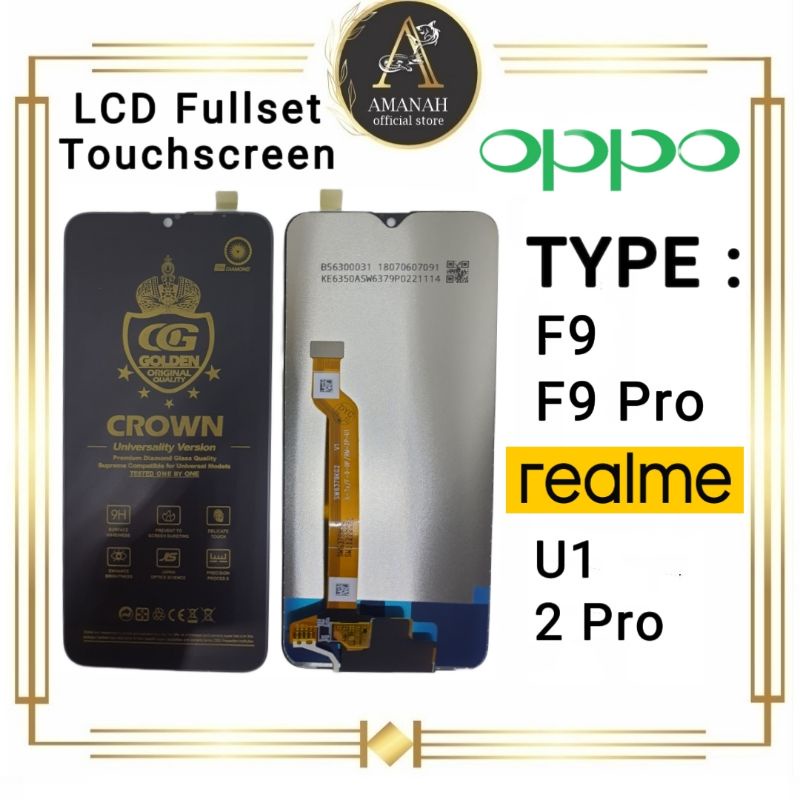 Jual LCD TOUCHSCREEN OPPO F9 CPH1823 / F9 Pro / REALME 2 PRO / U1 Fullset Crown Original Super ...