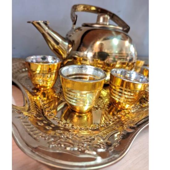 Jual idA5m0L Teko Set Stainless stell Arab warna gold | Shopee Indonesia