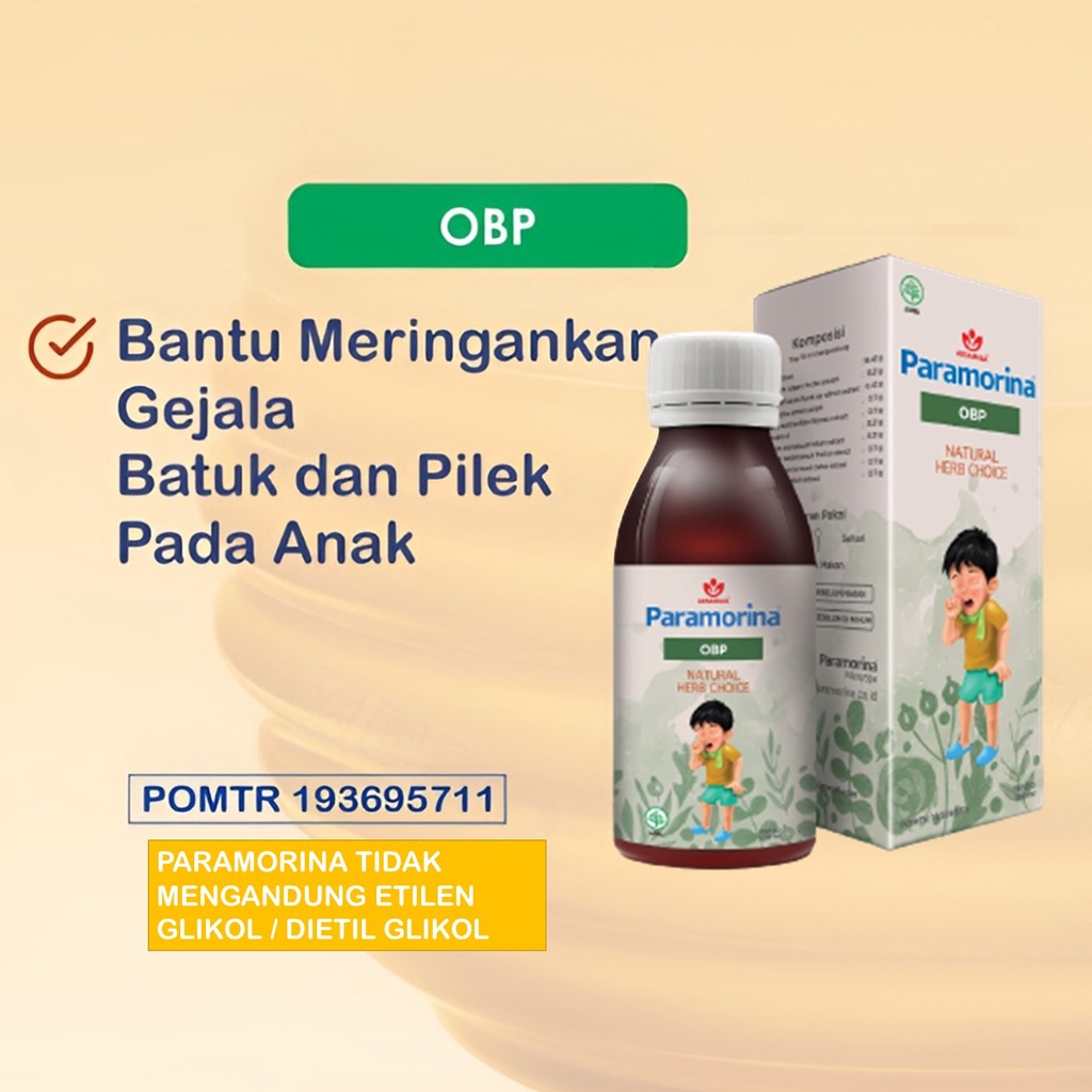 Jual Paramorina OBP - Obat Batuk Pilek Anak 100ml | Shopee Indonesia