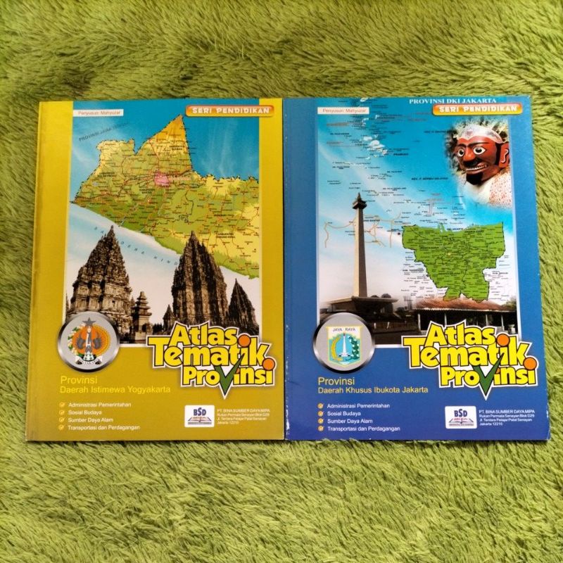 Jual ORIGINAL BUKU PETA ATLAS TEMATIK PROVINSI DAERAH ISTIMEWA ...