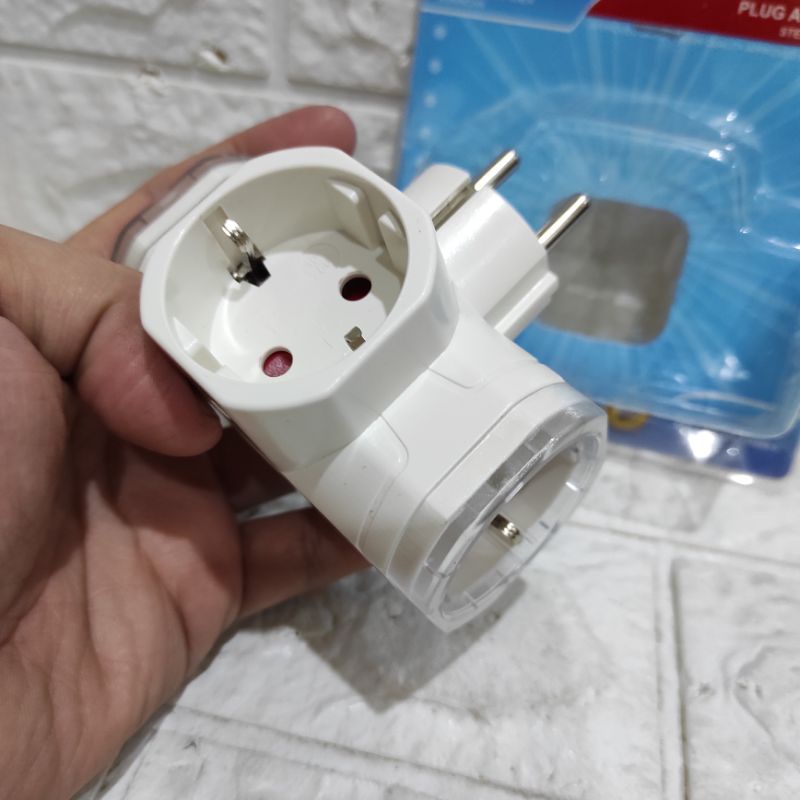 Jual KENMASTER STEKER T ARDE 203B ADAPTER COLOKAN LISTRIK 3 ARAH SNI T ...