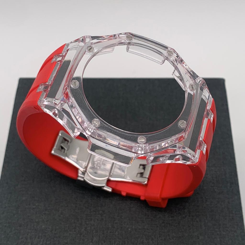 Jual CASIO G-SHOCK GA-2100/GAB-2100 CASE GEN 3RD TRANSPARANT RUBBER RED ...