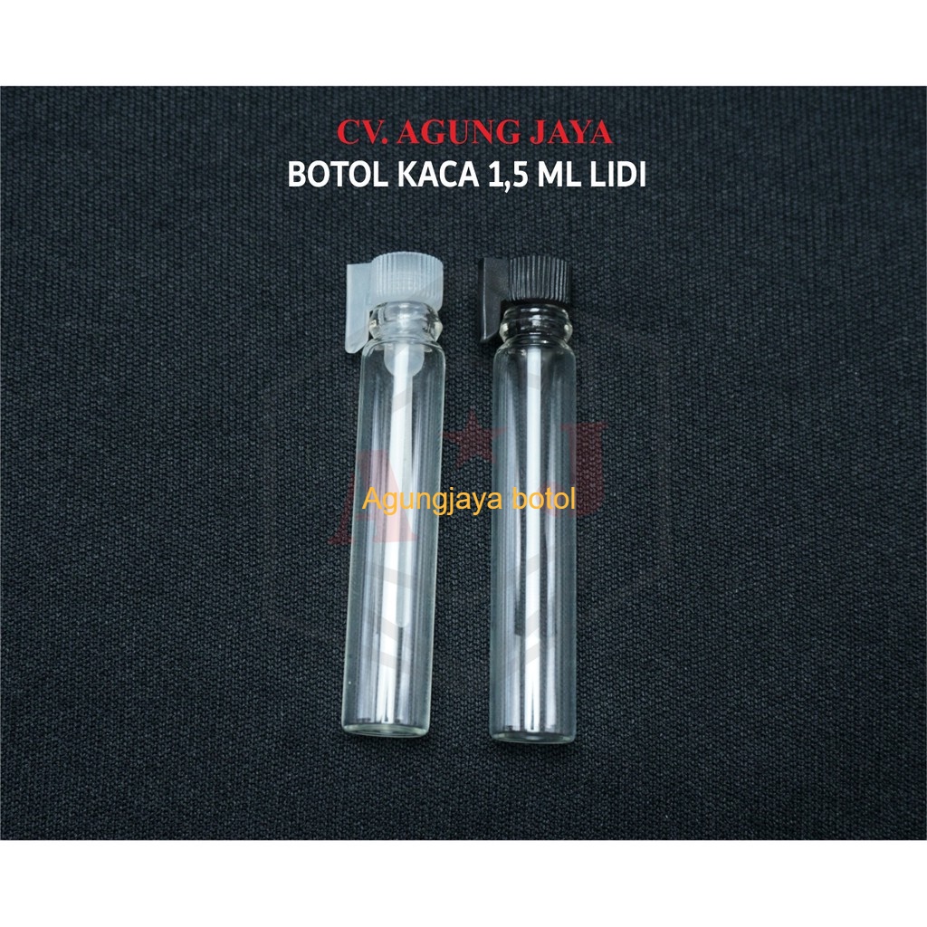 Jual Botol Kaca 1,5 Ml Lidi / Botol Kaca / Botol Kaca Parfum / Botol ...