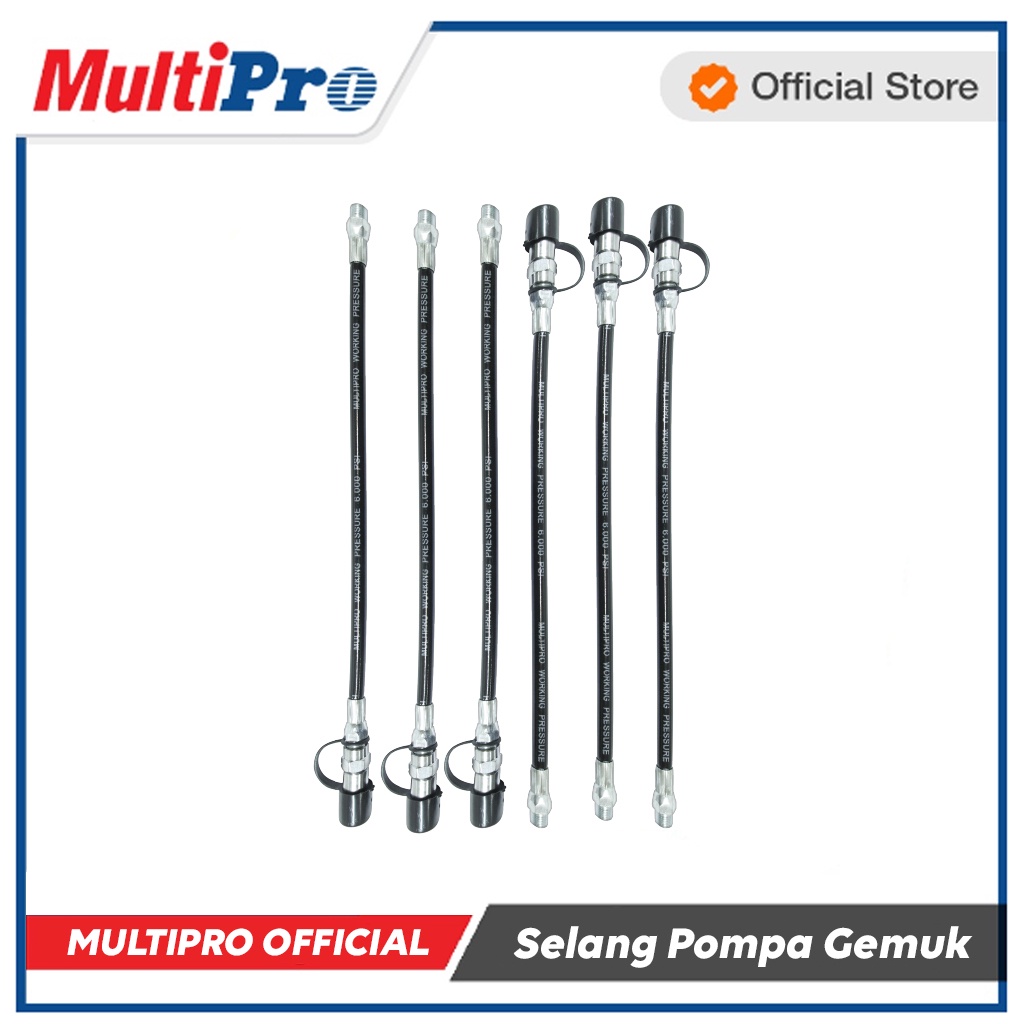 Jual MULTIPRO - SELANG POMPA GEMUK / HAND GREASE GUN HOSE SET (6 PCS ...