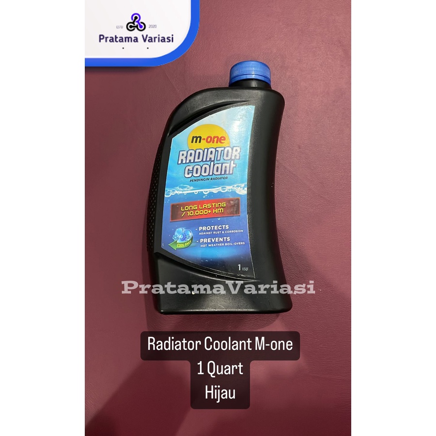 Jual Air Radiator Coolant M-One Motor / Mobil Kemasan 1 Quartz Warna ...