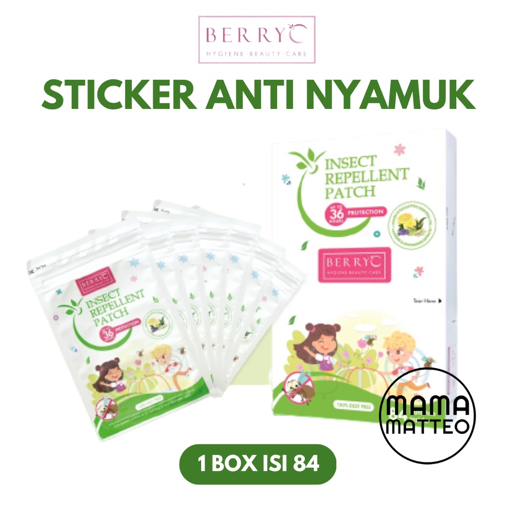 Jual BERRYC Mosquito & Insect Repellent Patch / Berry C Stiker Anti ...