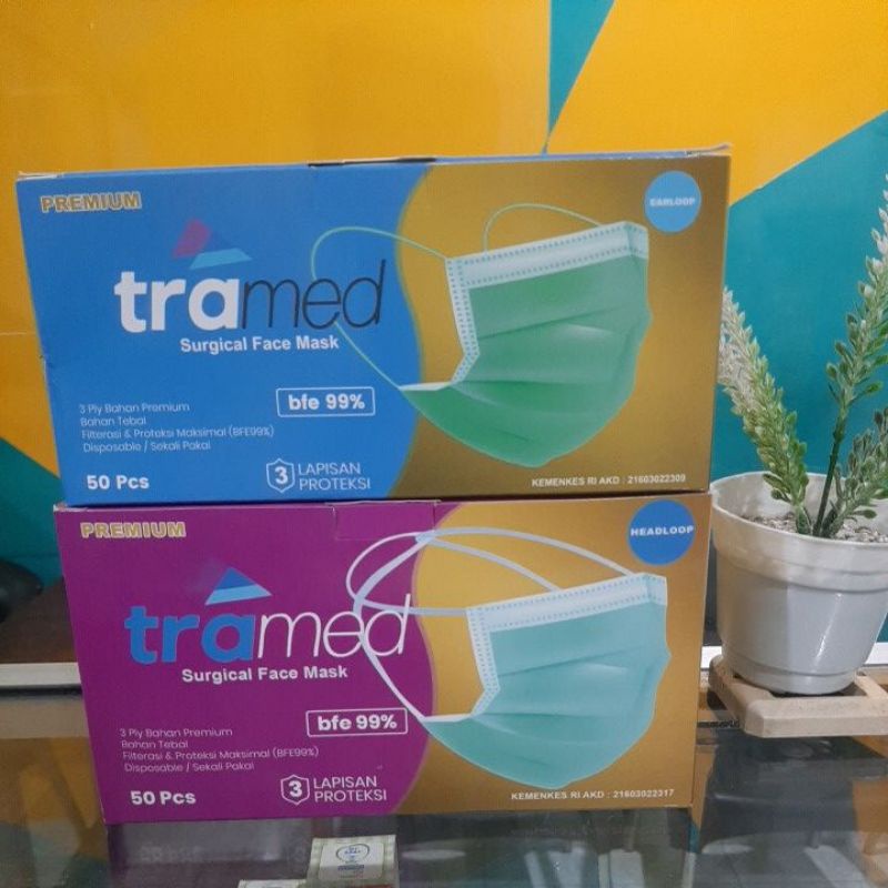 Jual MASKER TRAMED / DIFAMED 50 PCS | Shopee Indonesia