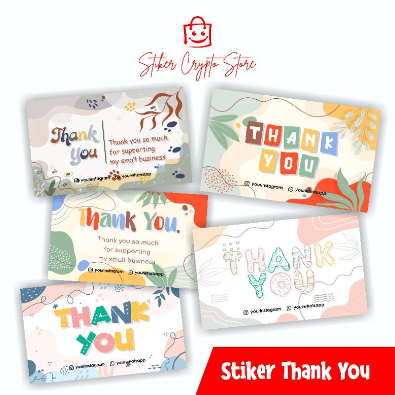 Jual Thank You Sticker Olshop Ucapan Terima Kasih | Shopee Indonesia