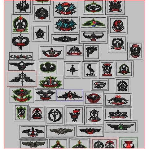 Jual BORDIR BREVET PDL TNI CUSTOM SATUAN | Shopee Indonesia